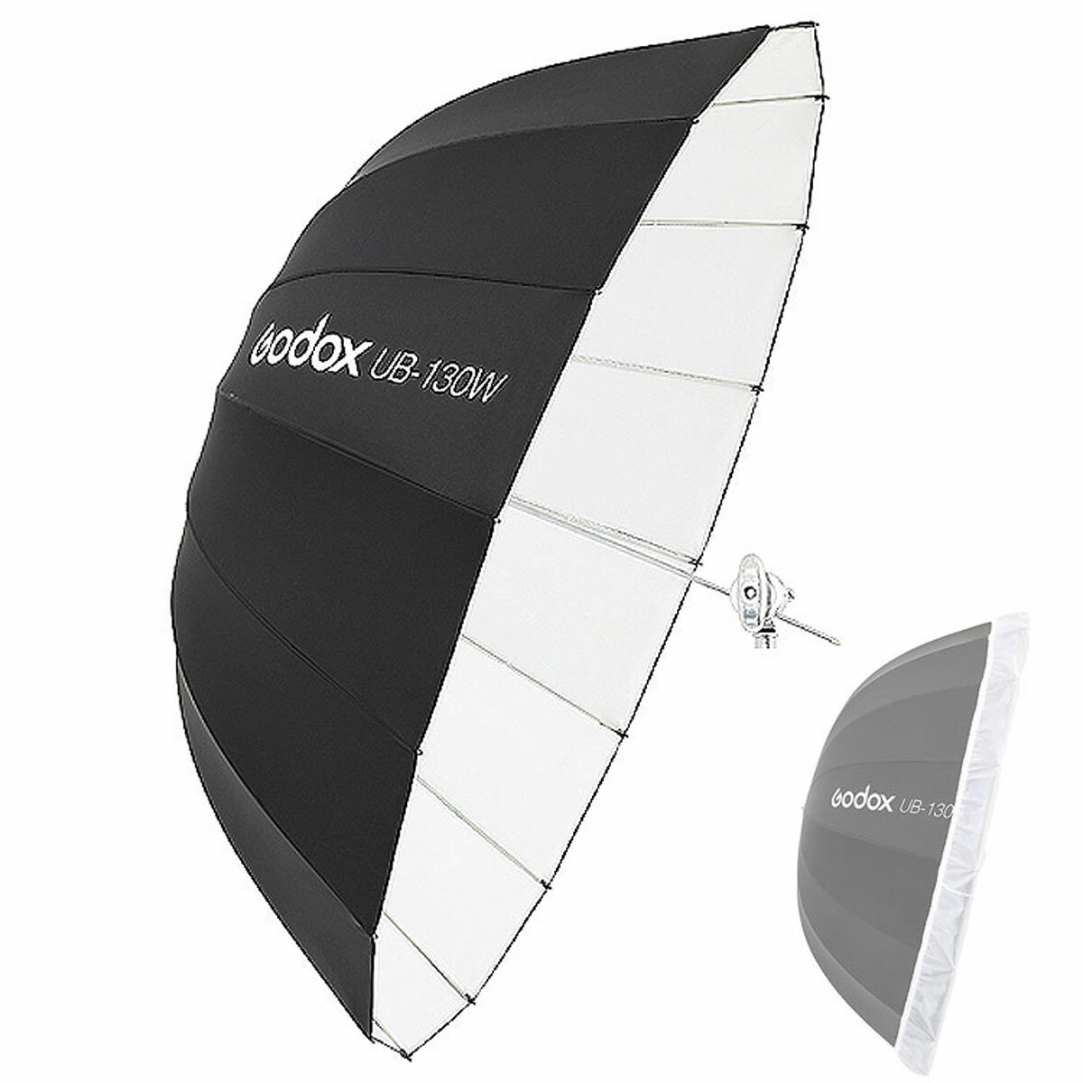Фотозонт параболический Godox UB-130W белый /черный + Diffuser