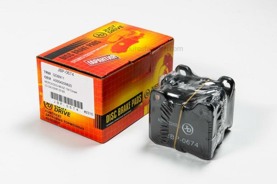 JUST DRIVE JBP0674 Колодки тормозные дисковые задние GDB911