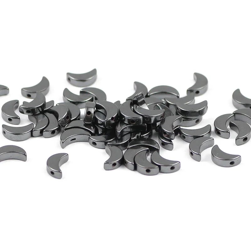 Бусины BTFBES лунный гематит 8x4 мм Black