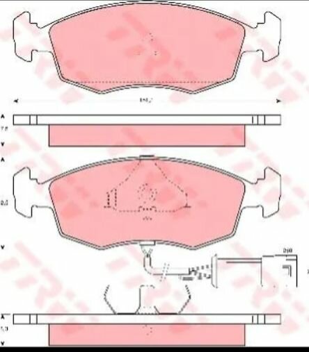 GDB301 LUCAS TRW GDB301 - Комплект тормозных колодок