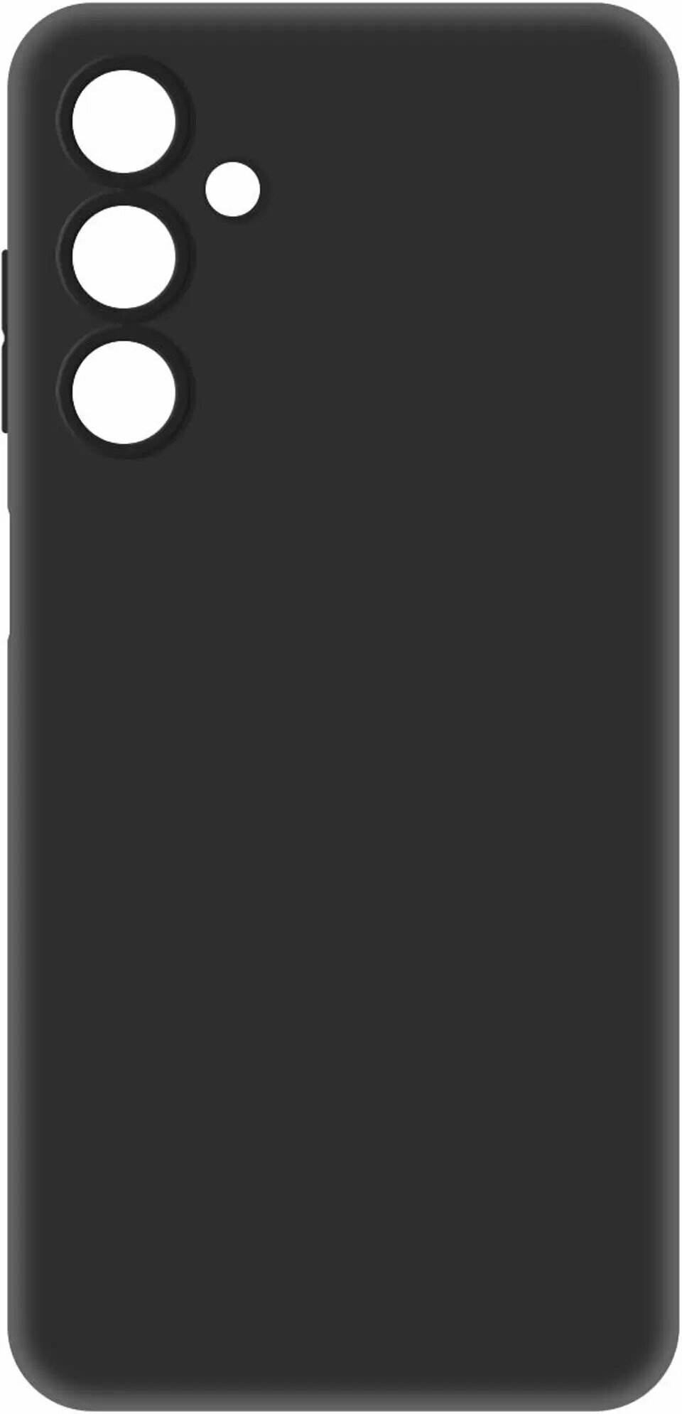 Клип-кейс KRUTOFF Soft Case для Samsung Galaxy A25 черный силикон