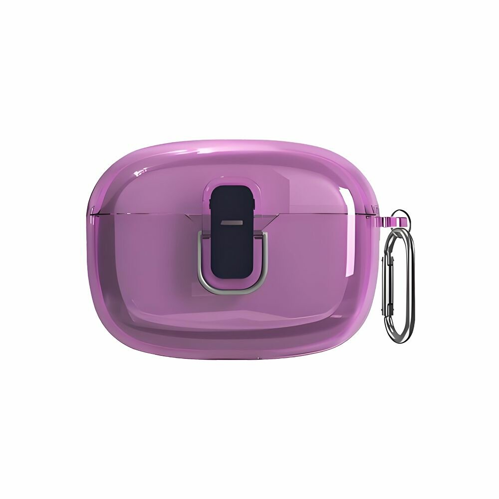 1 шт Для JBL Vibe Beam / Wave 200TWS Прозрачный пластиковый противоударный противопыльный защитный чехол для наушников с брелком