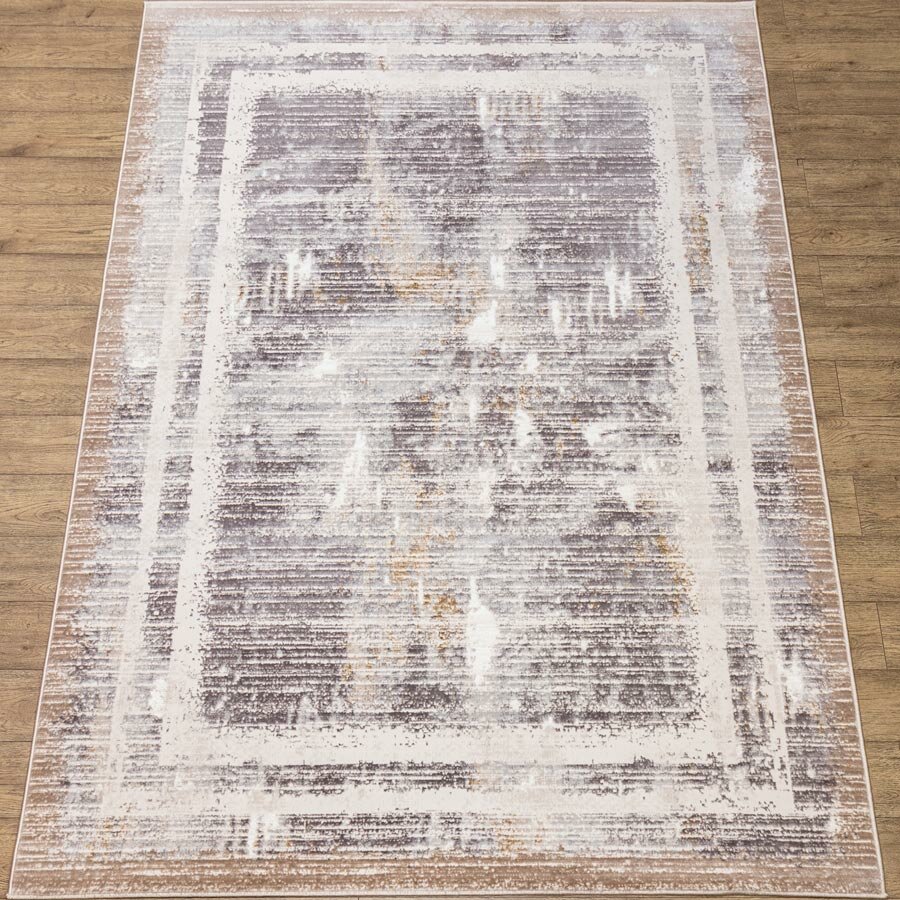 Ковер, Прямой, Бежевый, Серый, Золотисто-жёлтый, Коричневый, Современный, на пол, в гостиную, спальню, в ассортименте (100 см. на 200 см.)