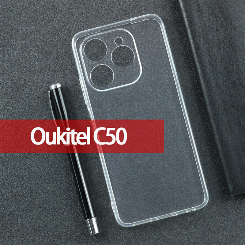 Чехол задняя-панель-накладка-бампер MyPads Tocco для Oukitel C50, ультра-тонкий из мягкого качественного силикона, прозрачный MyPads