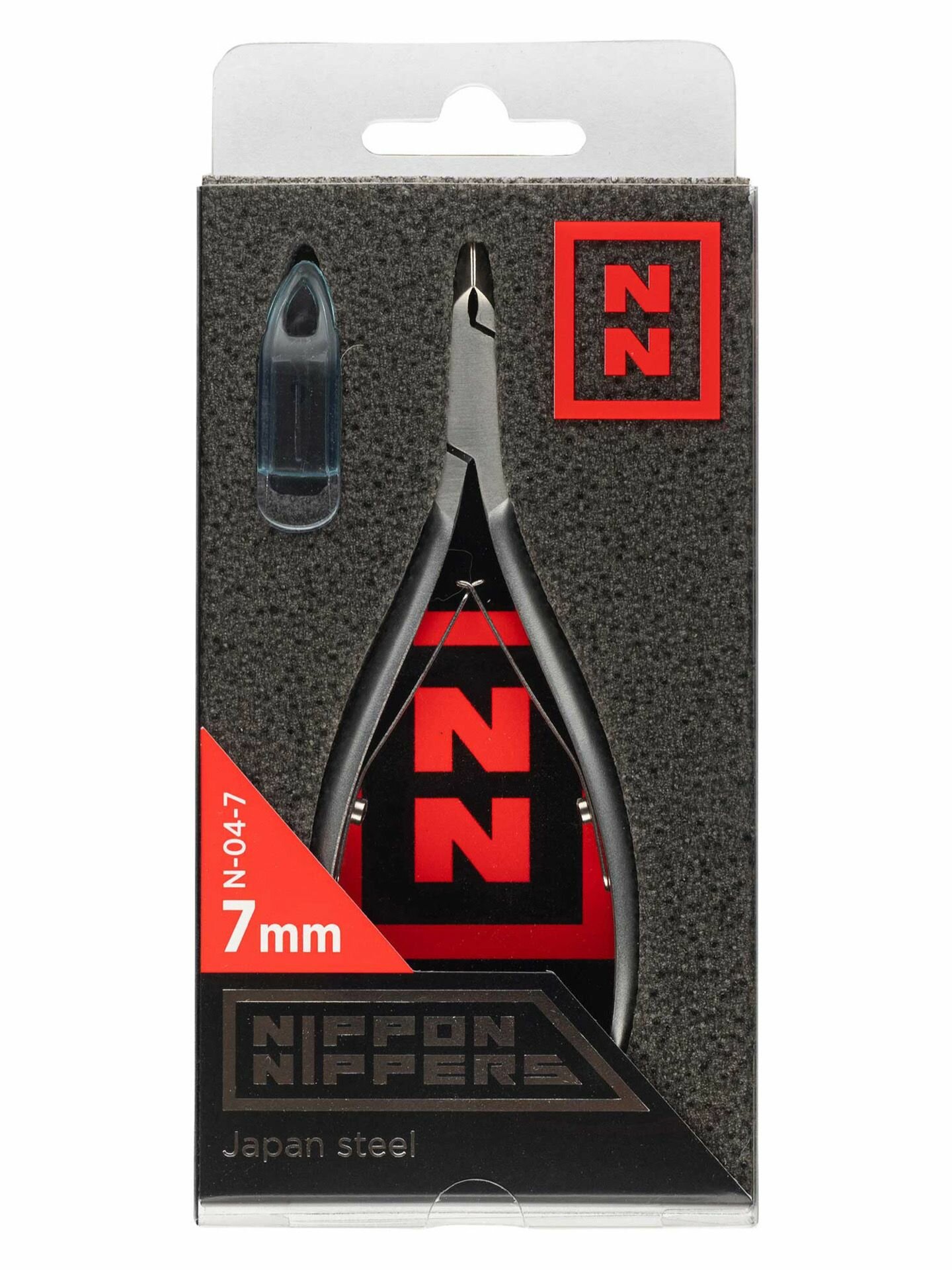 Nippon Nippers. Кусачки для кутикулы. Лезвие 7 мм. Двойная пружина. Матовые N-04-7