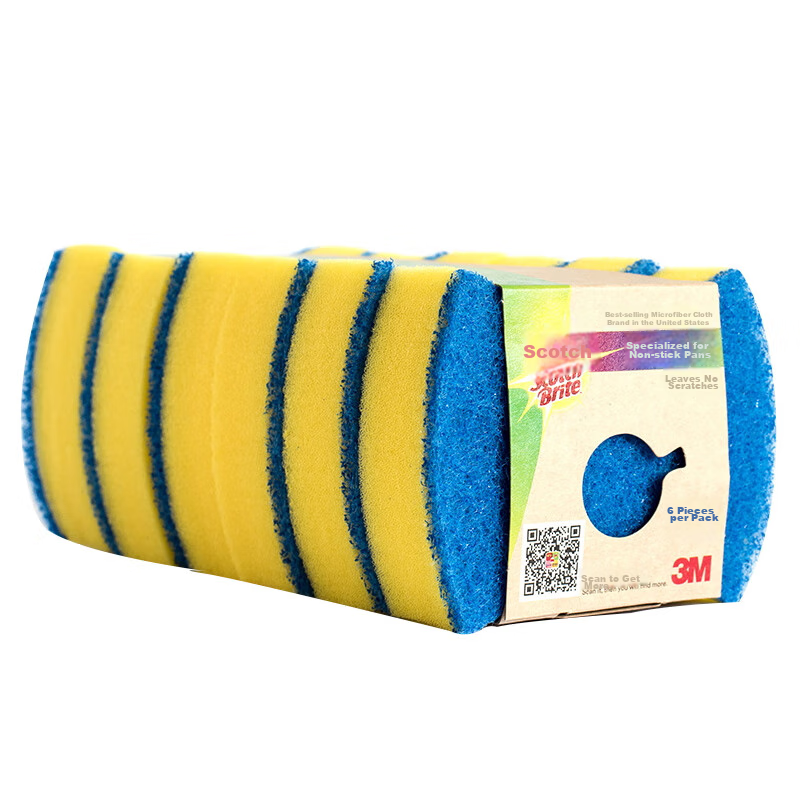 3M Scotch-Brite посудомоечная губка чистить подушка, обезжирение ткань, универсальная чистка кухни подушка, 12-пакет