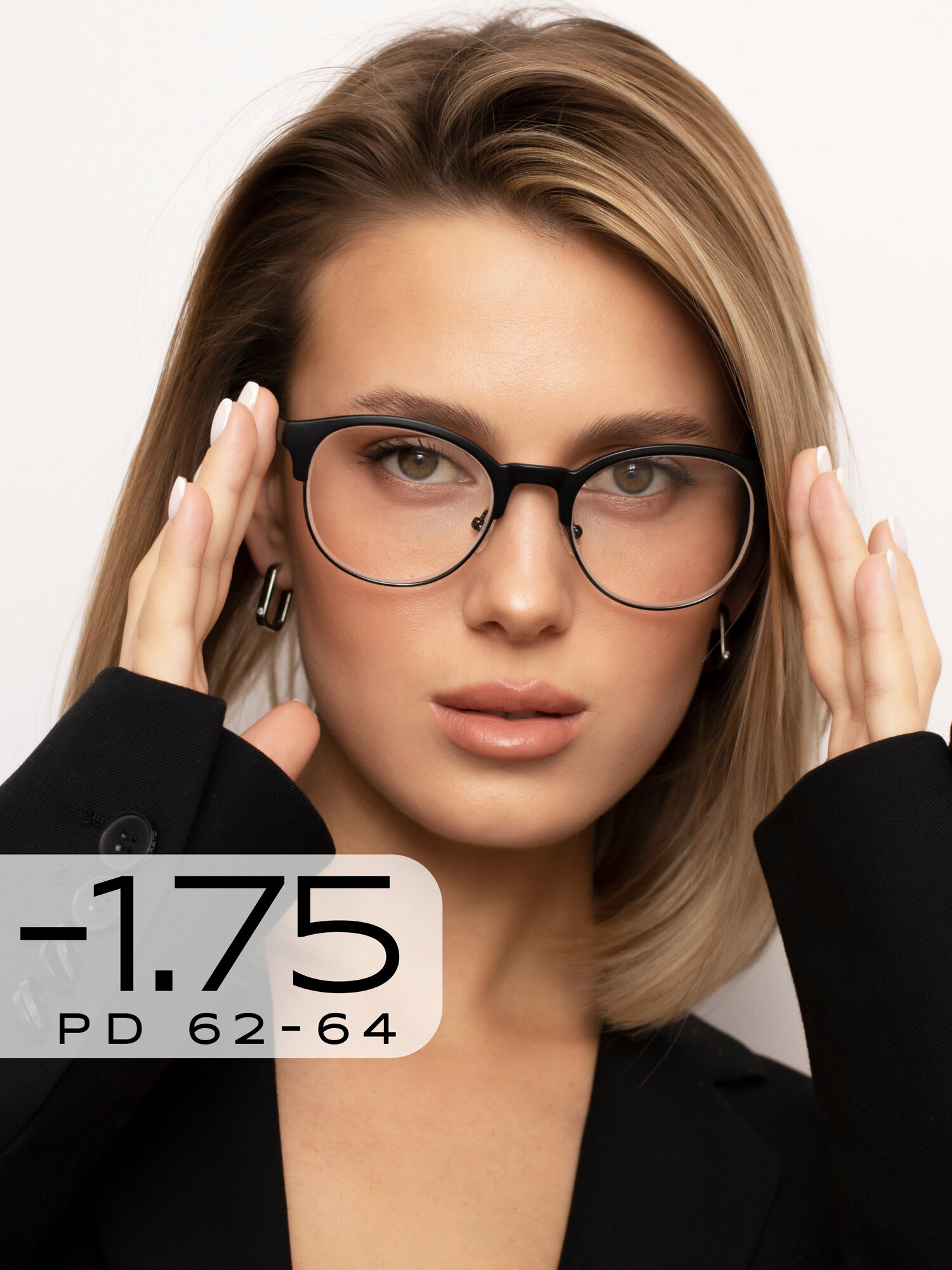 Корригирующие очки для зрения -1,75 / Готовые очки для дали с диоптрией -1.75