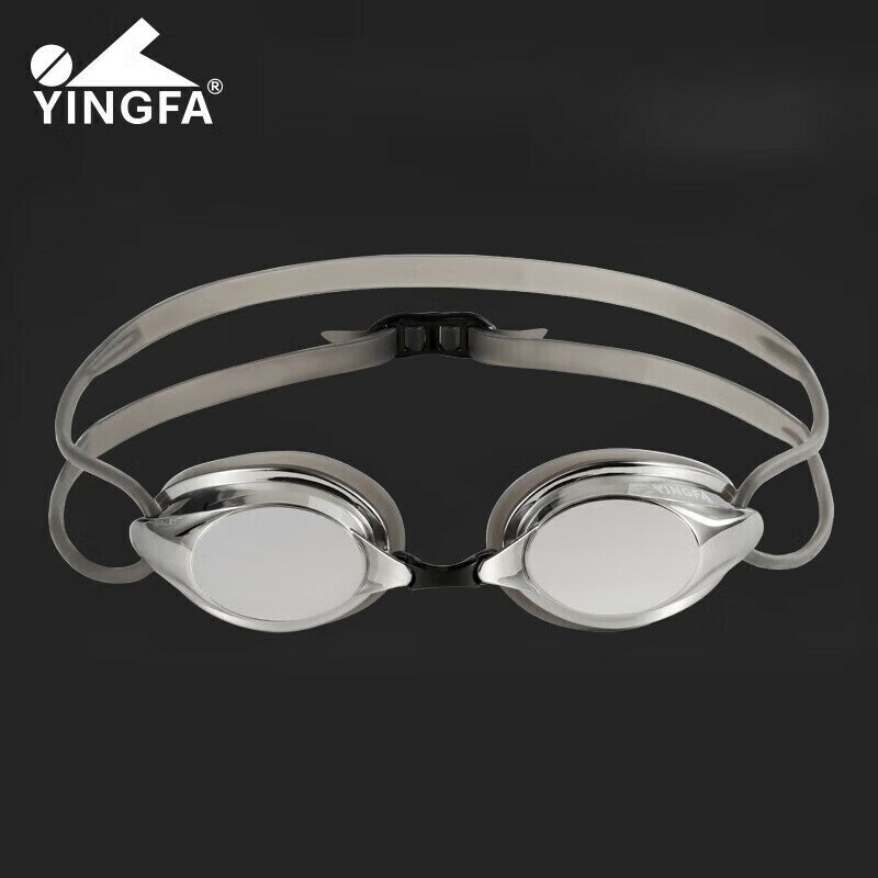 YINGFA Swimming Goggles, Anti-Fog, High-Definition, for Competitions And Training, Coated, Small Frame, for Teenagers, Men And Women, Y570AFM, Black