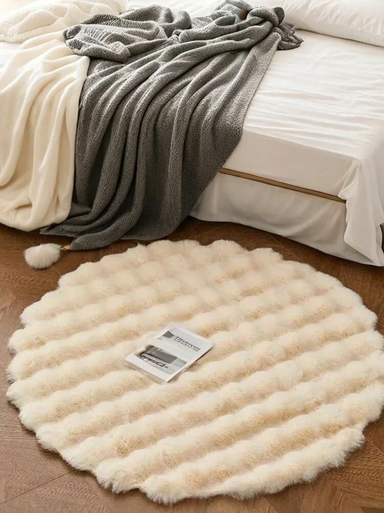 Ковер на пол пушистый с ворсом меховой 80см калибр, пузырчатый флис, может использоваться в спальнях, гостиных и детских комнатах