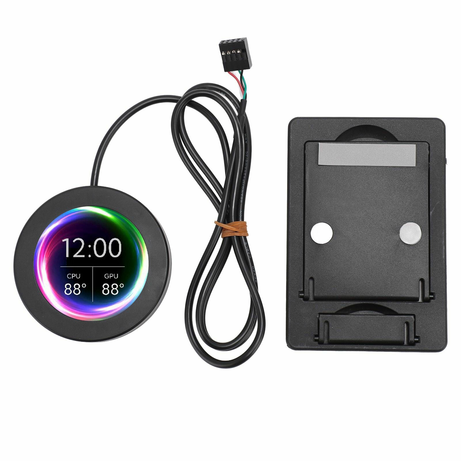 2,1" ЖК-монитор температуры для СВО, сенсорная панель, черный