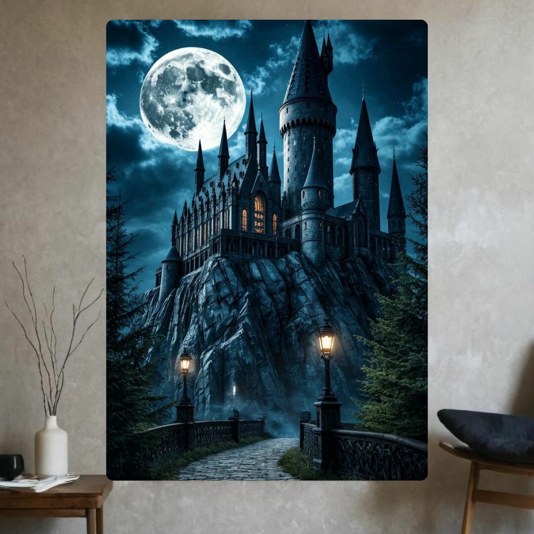 Картина на металле (Гарри Поттер) Хогвартс, 20*30см