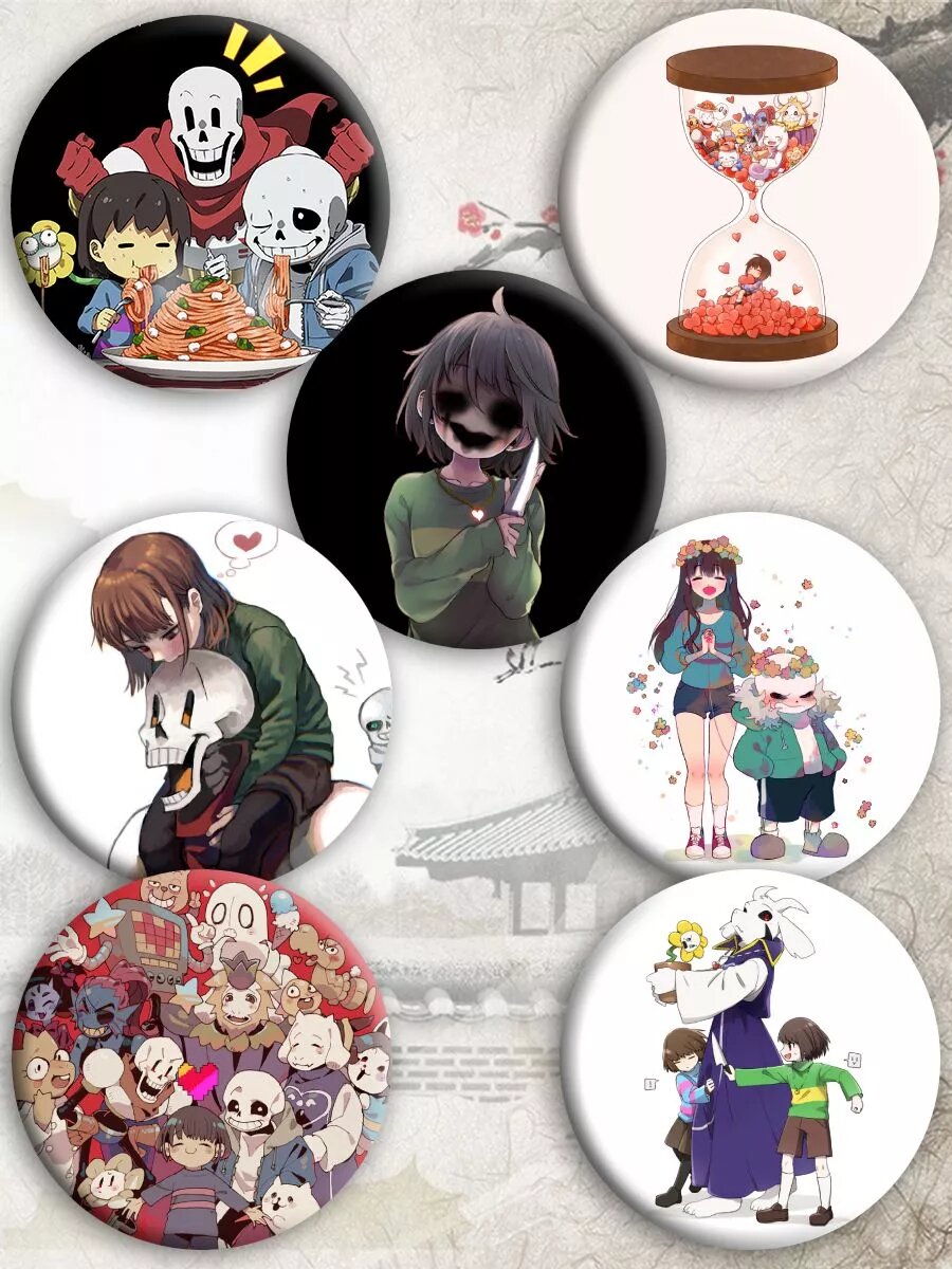 Набор значков значки Undertale