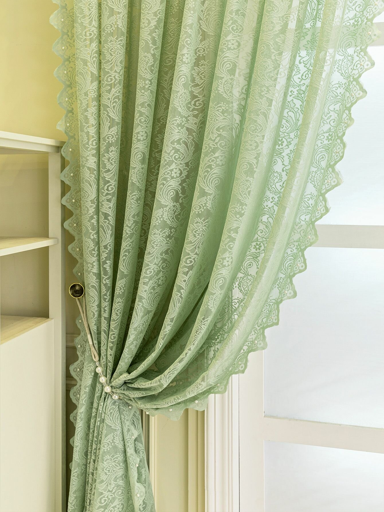 Штора 140х245 см зеленый