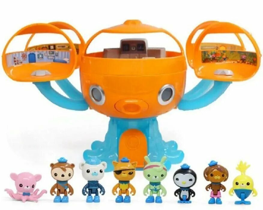 Игровой набор Подводная база Октонавтов + 8 фигурок героев из мультфильма, Octonauts Octopod. Октопод