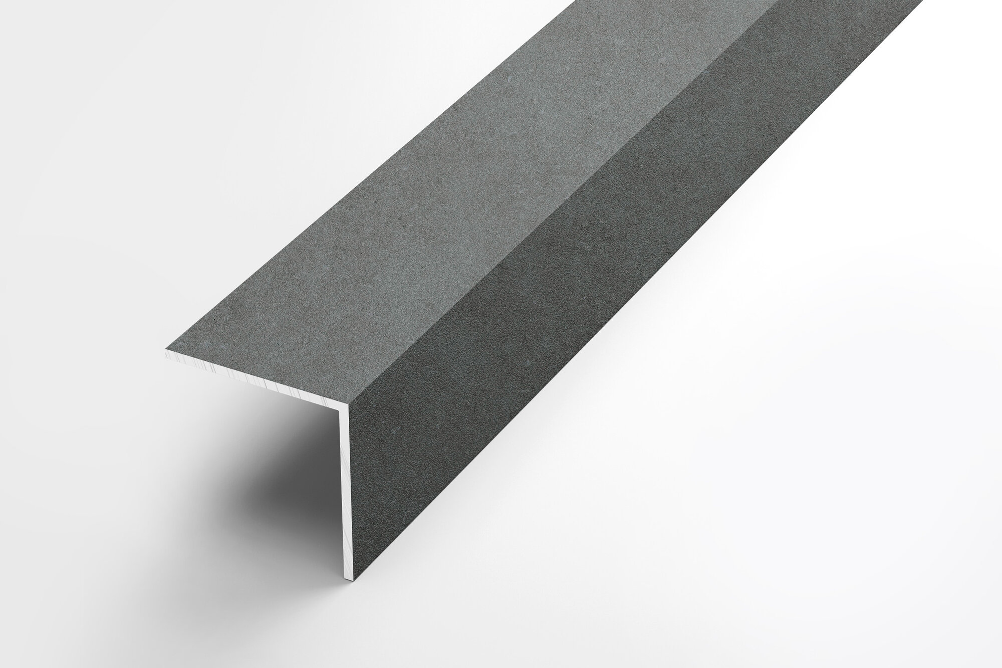 Уголок алюминиевый 30х30 мм, длина 2,7 м, профиль угловой внешний Лука УП 12-27, декор Бетон скай 059