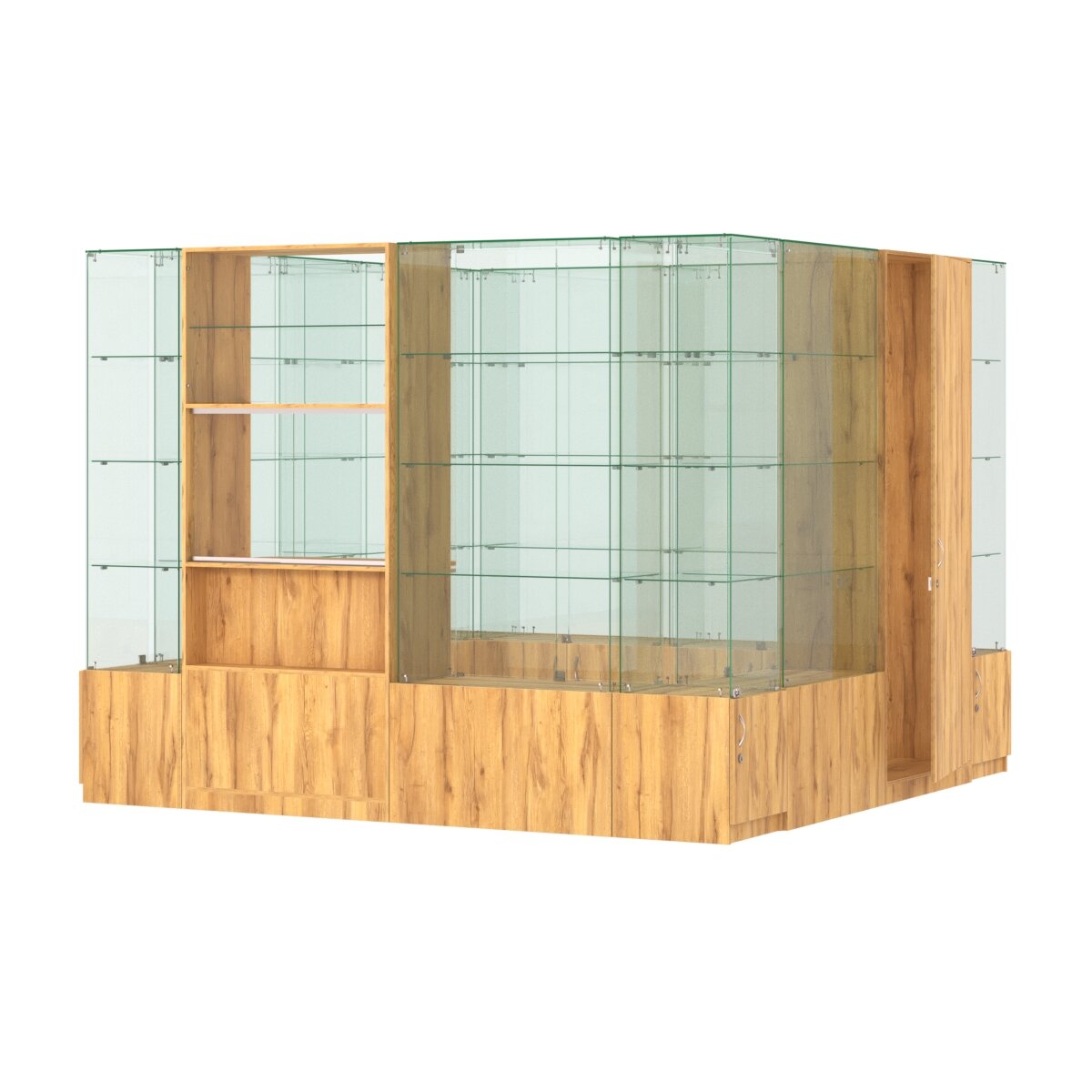 Павильон истра островной №4б (7, 29 кв. м), Дуб Золотистый. Производитель товара - компания ТОБ.