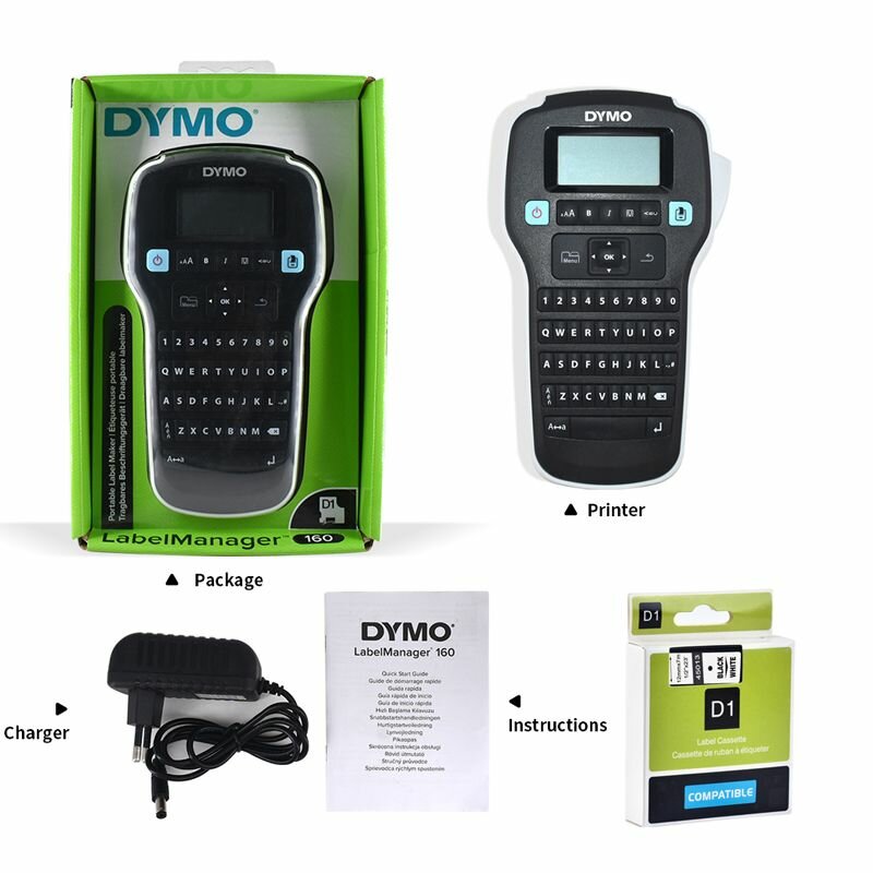 Принтер этикеток DYMO LabelManager 160, версия на английском языке