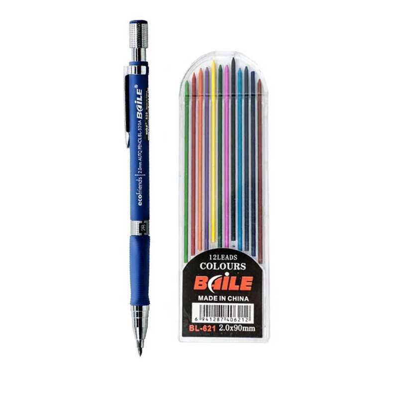 Механический карандаш Kissbuty 2.0 мм Синий, Color-Blue Pen