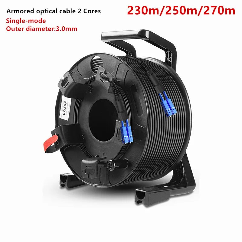 ZSHZTL 2C 230/250/270 м, бронированный оптоволоконный кабель LC/SC LC-LC 270m with Reel