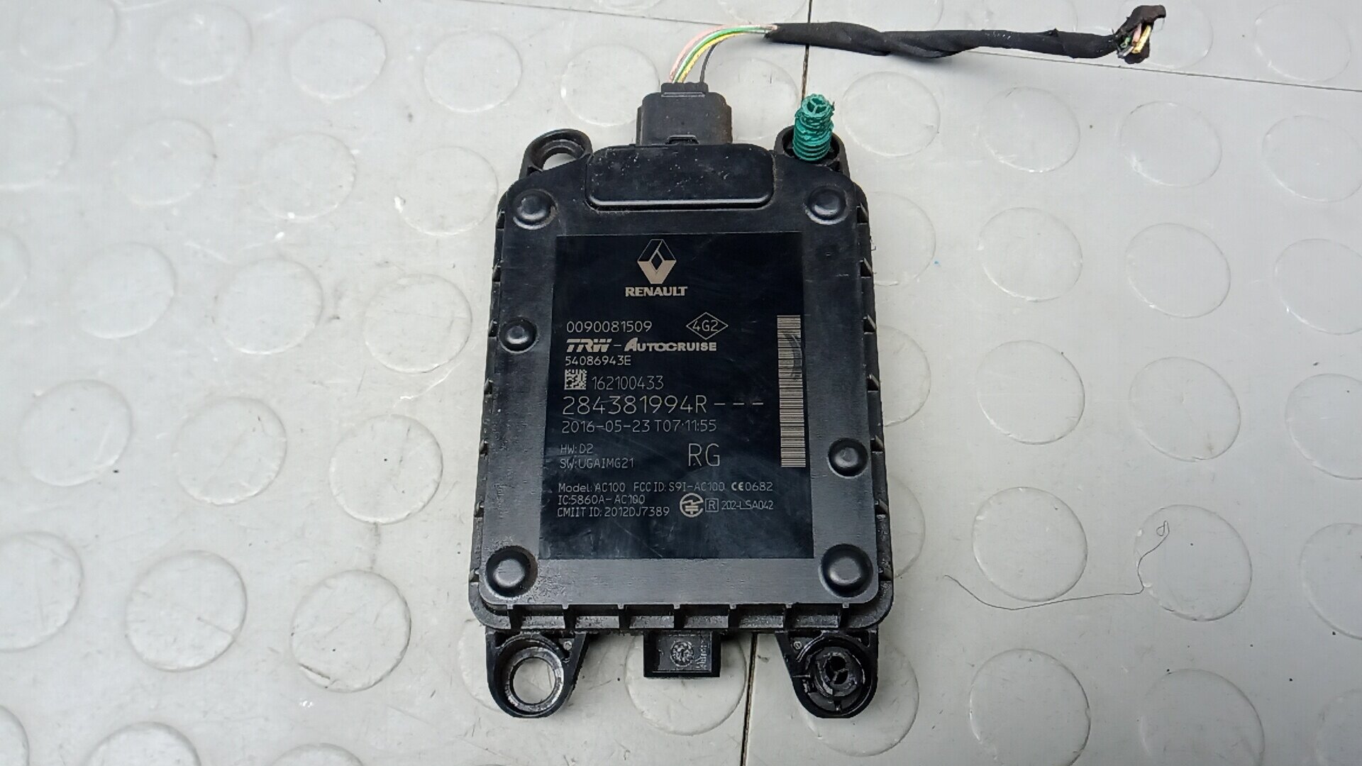 Дистроник RENAULT MEGANE 4, Номер 284381994R