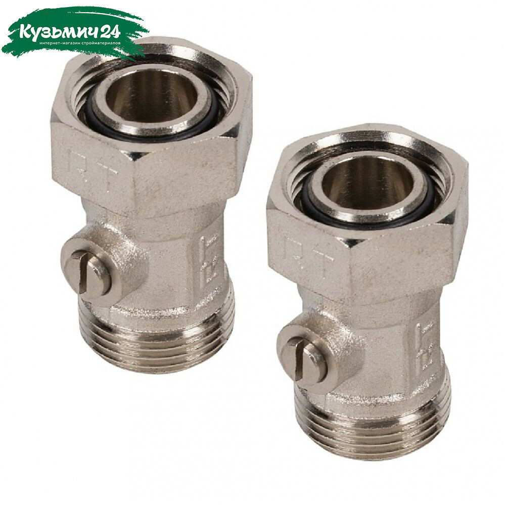 Набор нижнего подключения Royal Thermo RTE 07.0020 прямой 3/4"х3/4" евроконус