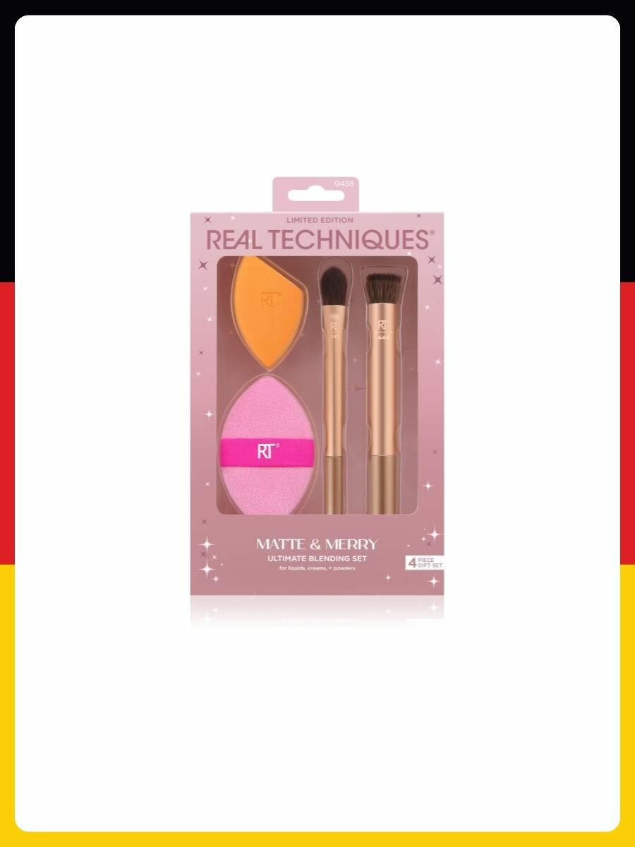 Кисть косметическая Real Techniques Matte&Merry Ultimated Blending Set Brush Set, 4 шт