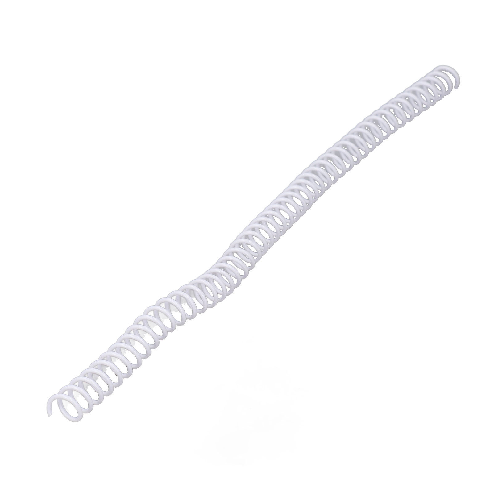 100 шт. спиральных спиралей для переплета, пластик, диаметр 9,5 мм, 3/8 дюйма, 48 зубцов, соотношение 4:1, емкость 75 листов для бумаги формата А4, белые