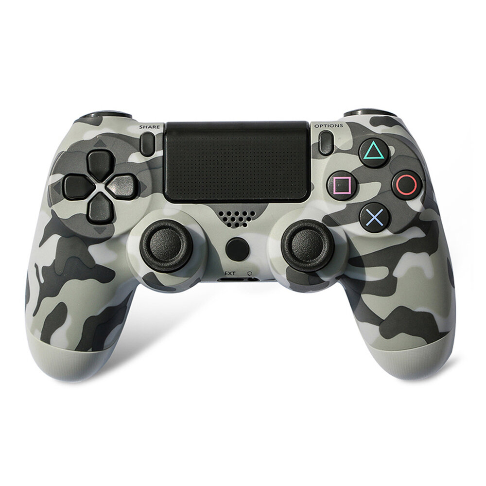 DualShock Wireless Controller BT Gamepad для Sony PS4 PlayStation 4, Материал: ABS, Цвет: Фиолетовый, Серый, Зеленый, Коричневый, Красный, Темно-синий, Розовое золото, Синий, Камуфляж красный, Камуфляж серый, Камуфляж синий, Светло-синий, Прозрачный,