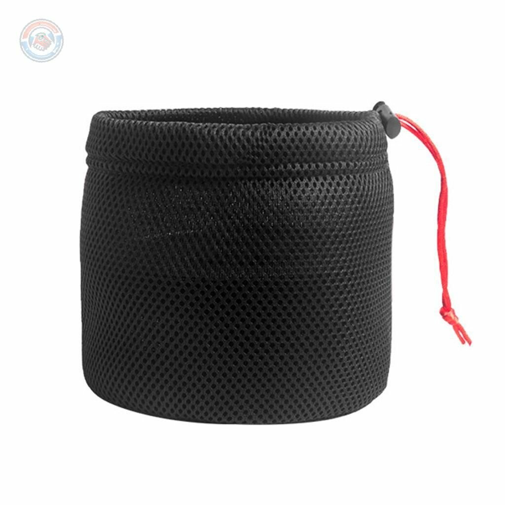 Сумка для хранения походной посуды, сетчатый органайзер для кемпинга и пикника, компактная складная сумка-чехол для кастрюль и сковородок 19x20 см