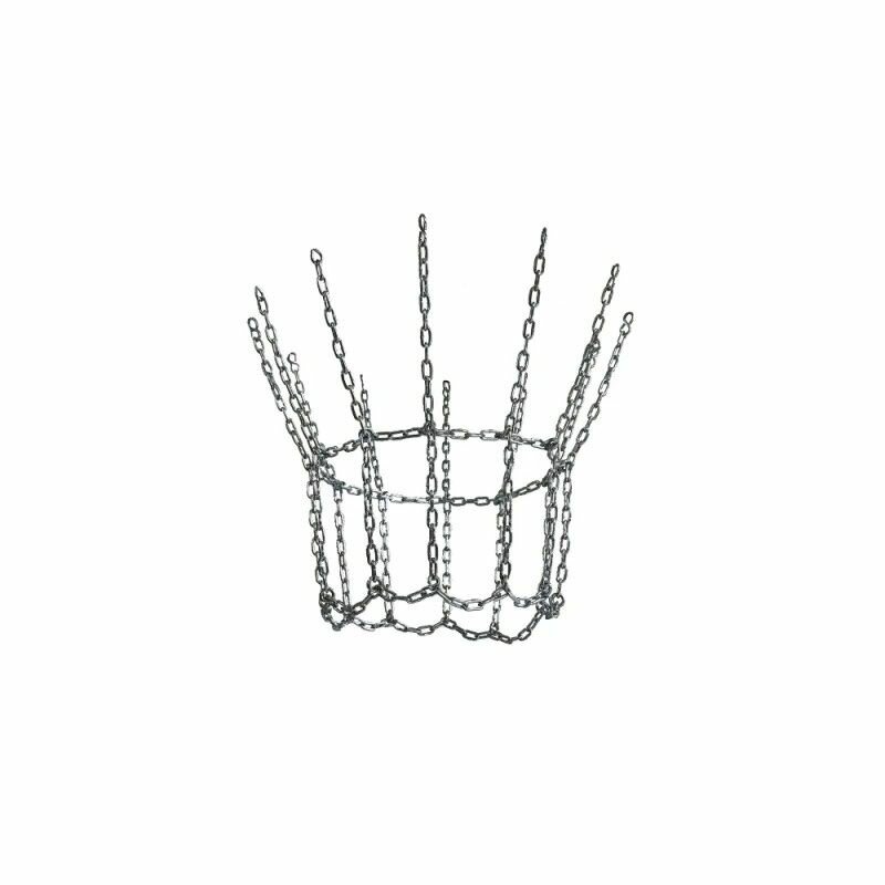 Антивандальная баскетбольная сетка металлическая (квадрат) короткозвенная на 10 пос. мест