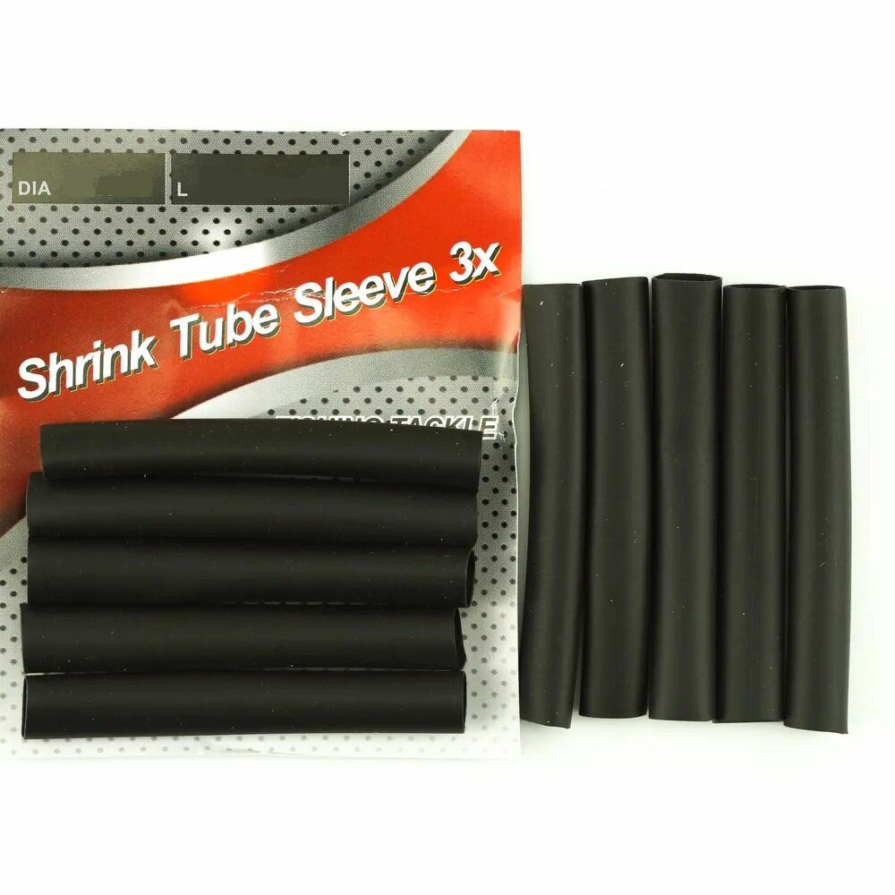 Трубка термоусадочная Namazu Pro "Shrink Tube Sleeve 3x" d-3 мм, уп.10 шт. по 5 см.