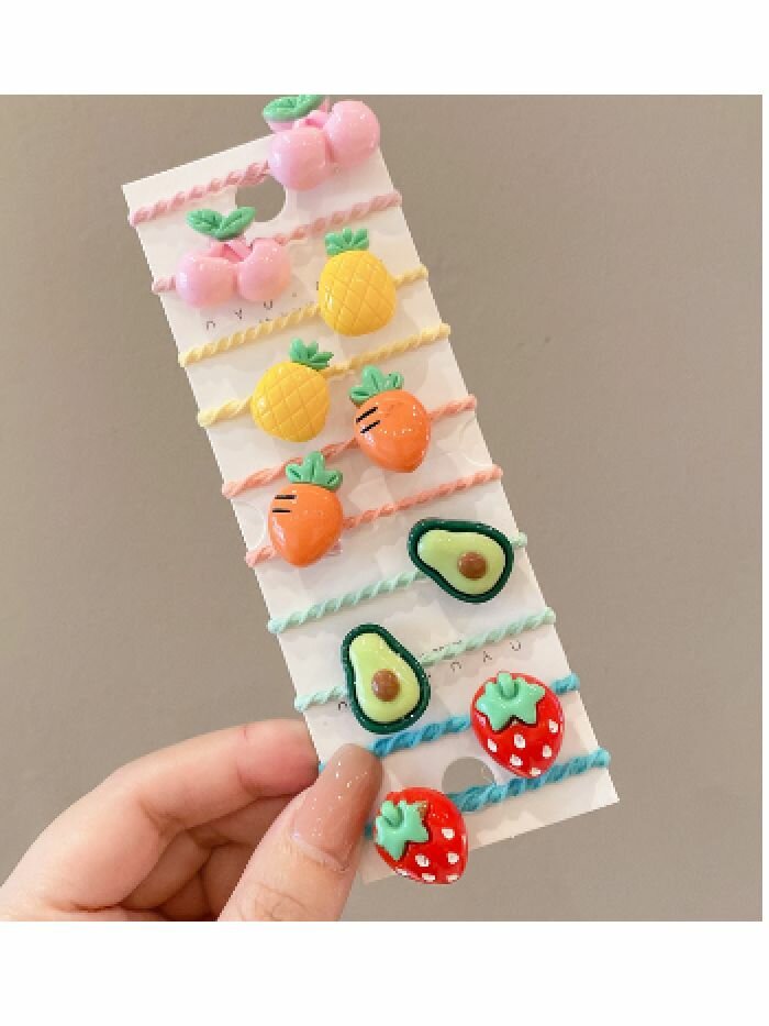 Резинки для волос 10шт. авокадо