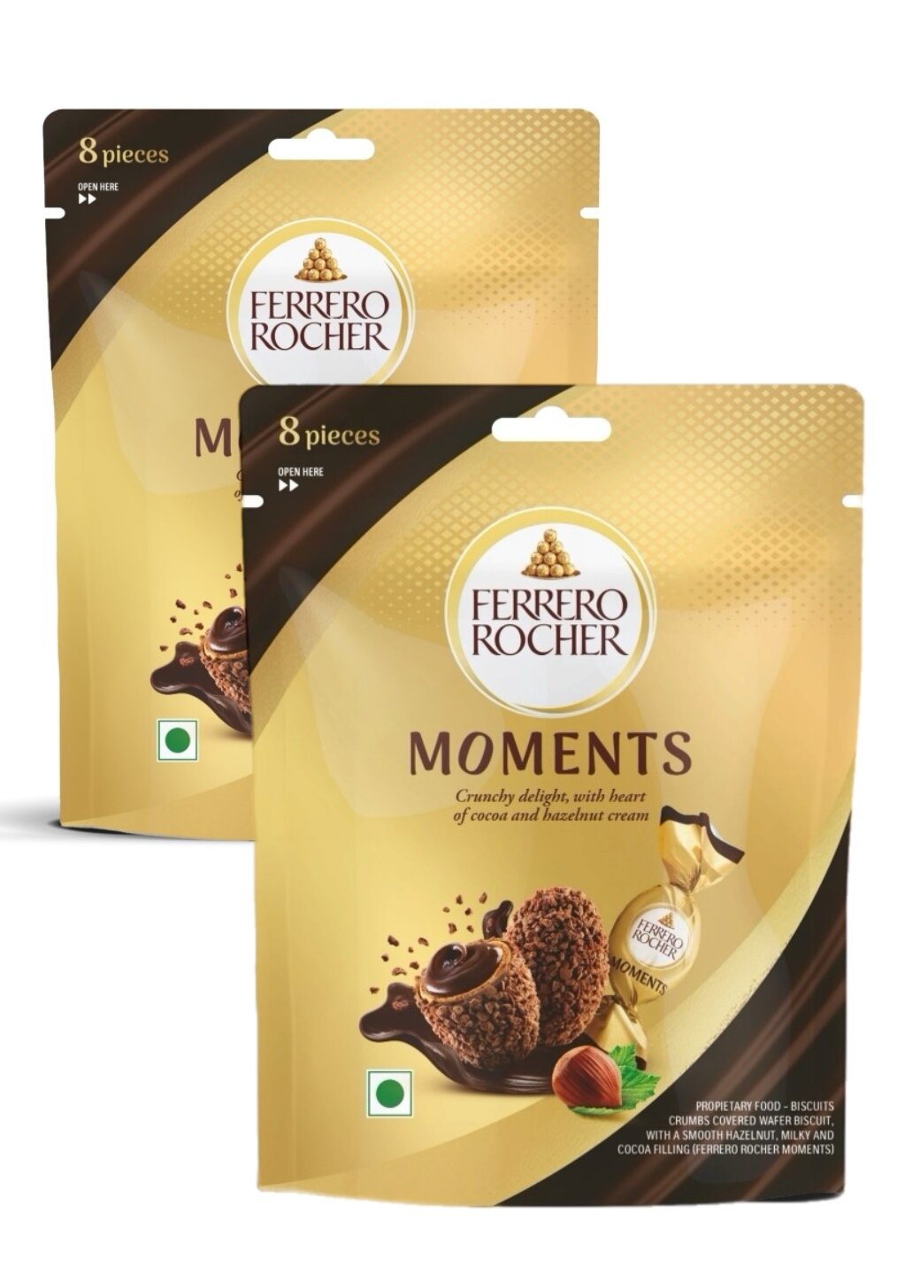 Ferrero Rocher Moments (Ферреро Шоколадные конфеты) 58г х 2 шт (Индия)
