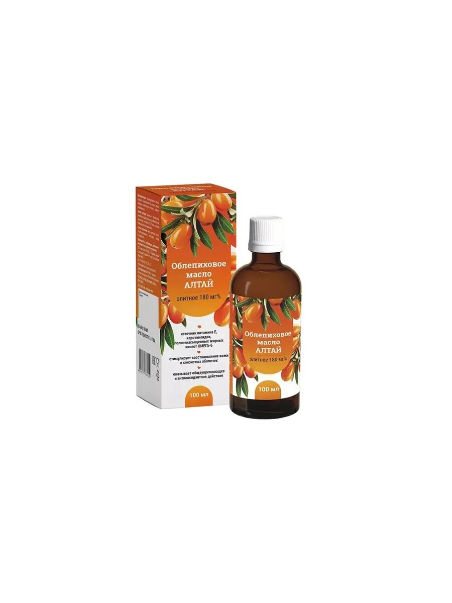 Облепиховое масло Алтай элитное, масло, 100 мл, 1шт.