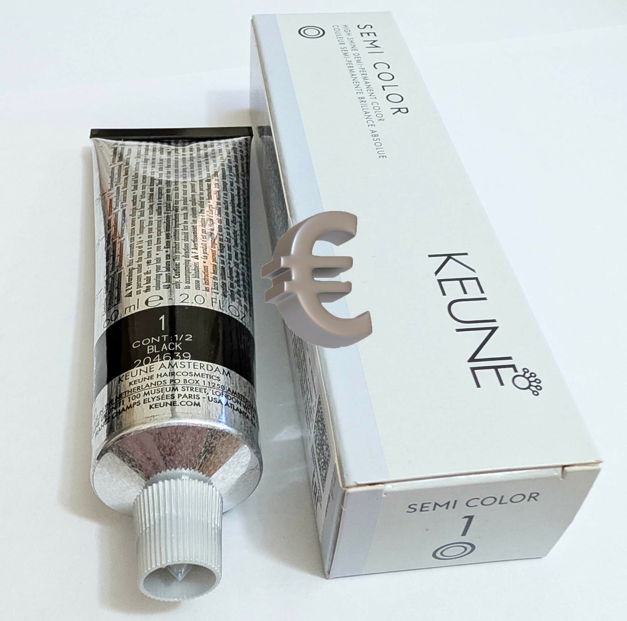 Keune Semi Color 1 Краска Семи Чёрный Безаммиачная краска для волос 60 мл