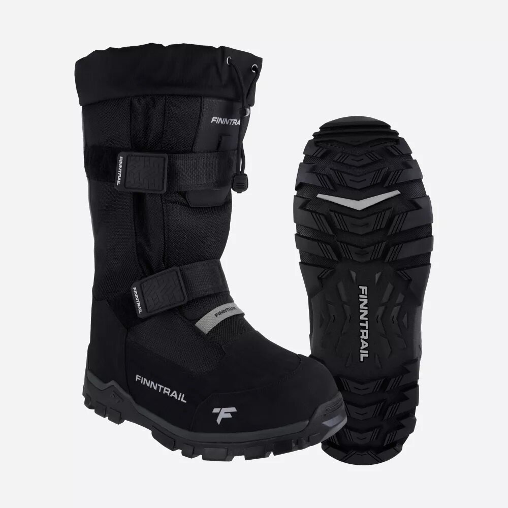 Ботинки снегоходные Finntrail TOURING Graphite. 46. Черный-серый