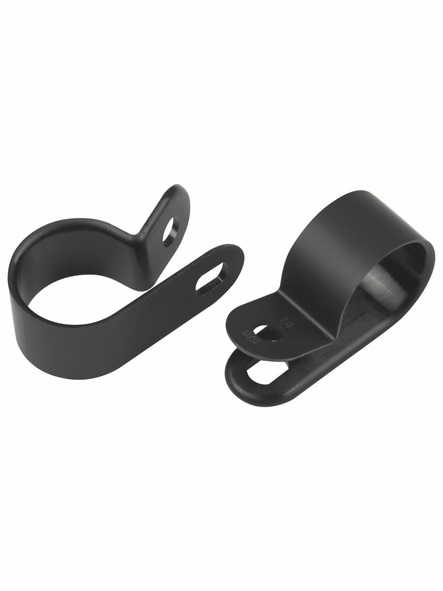 Скоба кабельная нейлоновая под винт ЭРА NO-225-272 16 мм чёрная 50 шт