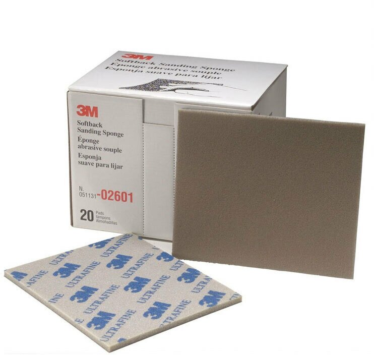 Абразивная губка 3M 02601 UltraFine, ультра тонкое зерно, 115ммХ140мм, 1шт