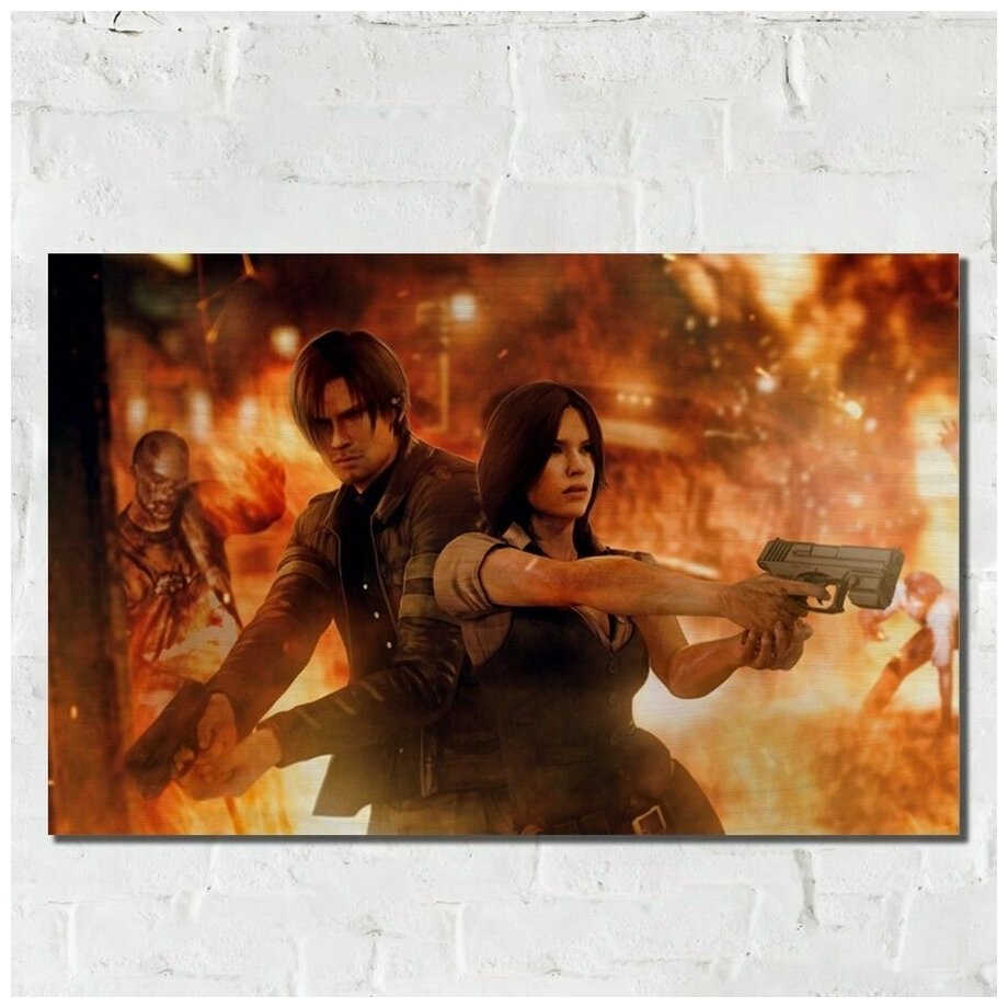 Картина интерьерная на дереве игра Resident Evil 6 (Обитель зла 6) - 11928