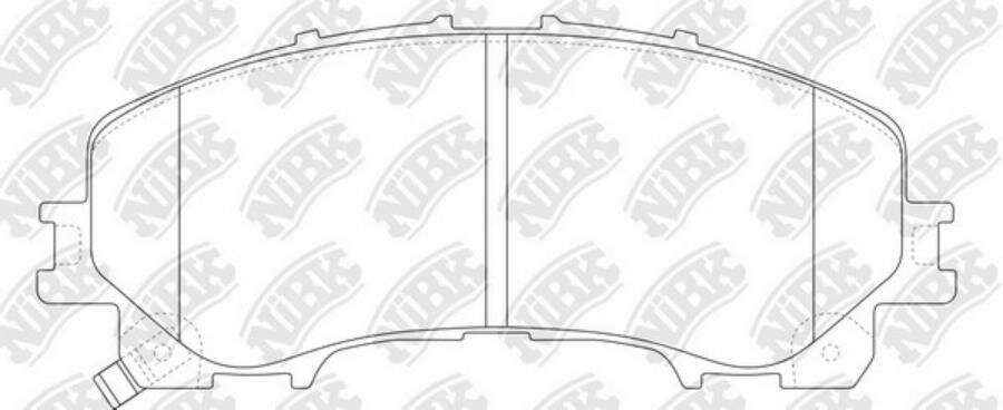 NIBK PN2808 Колодки передние NISSAN X-TRAIL III (T32, T32R, T32RR), 10/13 -/ IN NIBK PN2808