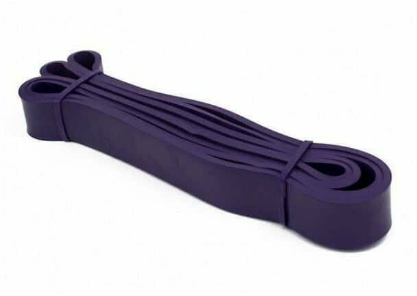 Резиновый эспандер лента фиолетовый, петля нагрузка 14 - 34 кг.