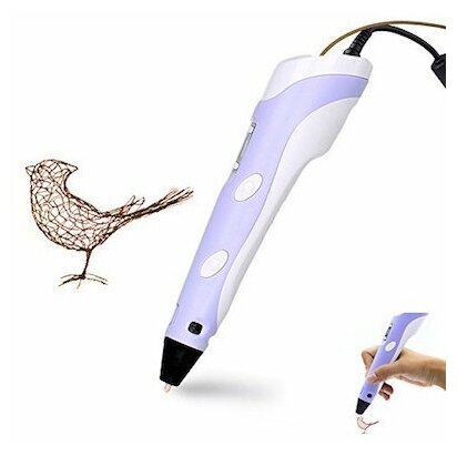 3D ручка Myriwell с дисплеем фиолетовая 2-е поколение RP-100B-PU