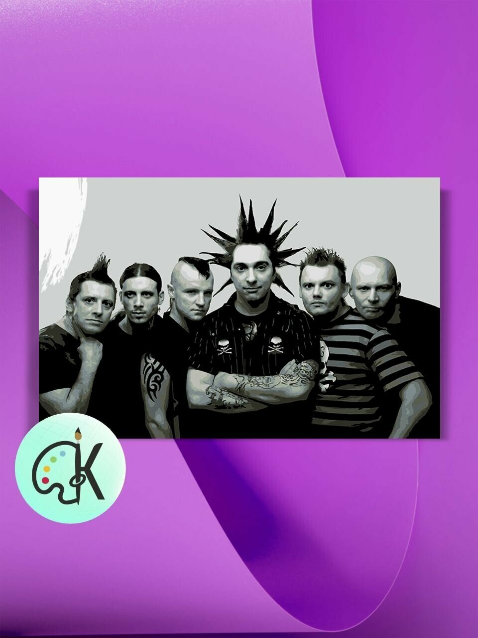 Картина по номерам на холсте Король и Шут - КиШ, 40 х 60 см