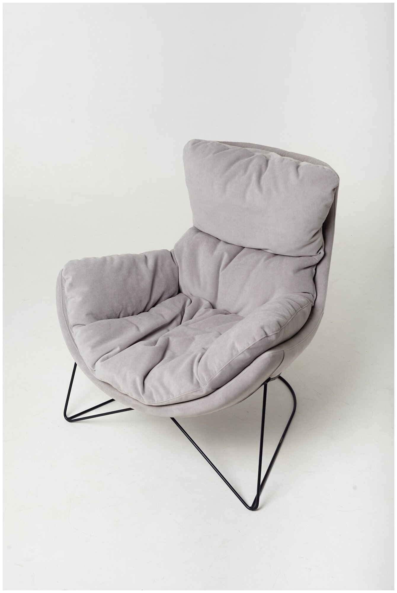 Кресло Zefir. SUPERA Luxemebel. Цвет серый. Велюр