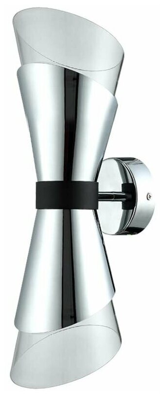 Настенный светильник Crystal Lux GRIS AP2 CHROME