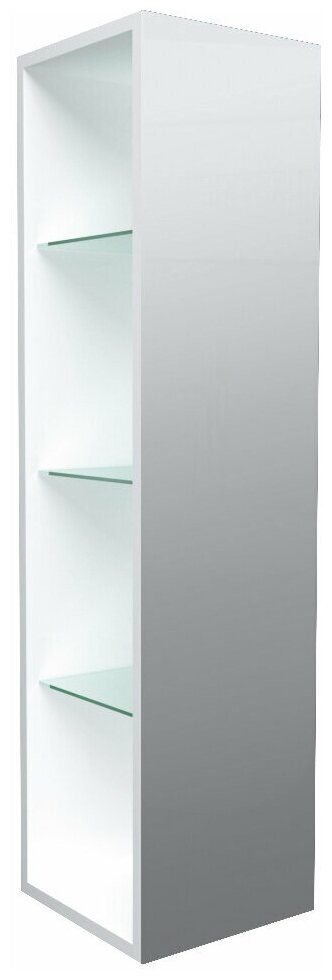 Пенал в ванную 1Marka Cube 25П Подвесной Белый глянец У79533