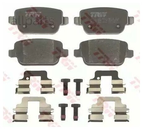 TRW GDB1732 GDB1732 1256 00 [1566234 ] ! колодки дисковые з.\ Ford Mondeo IV/Kuga/Galaxy 2.0-2.5/1.8TDCi 06>