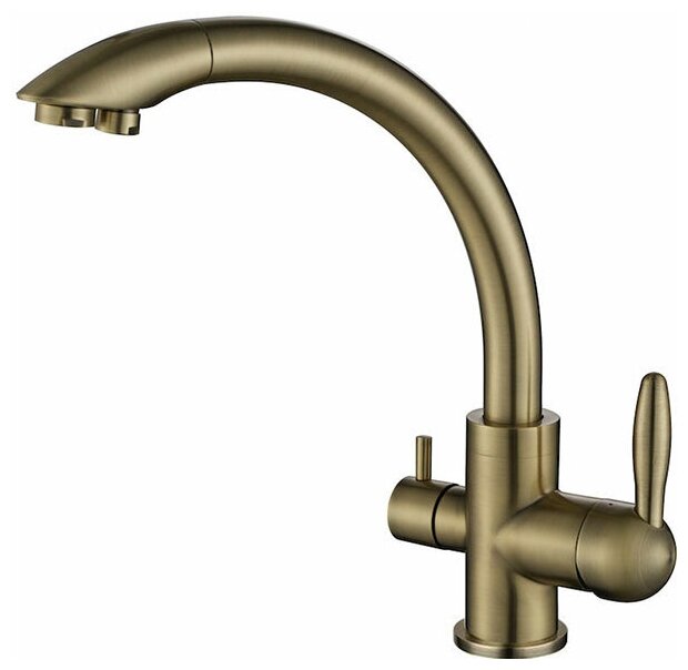 Смеситель Paulmark ESSEN Es213001-BR бронза с подключением к фильтру