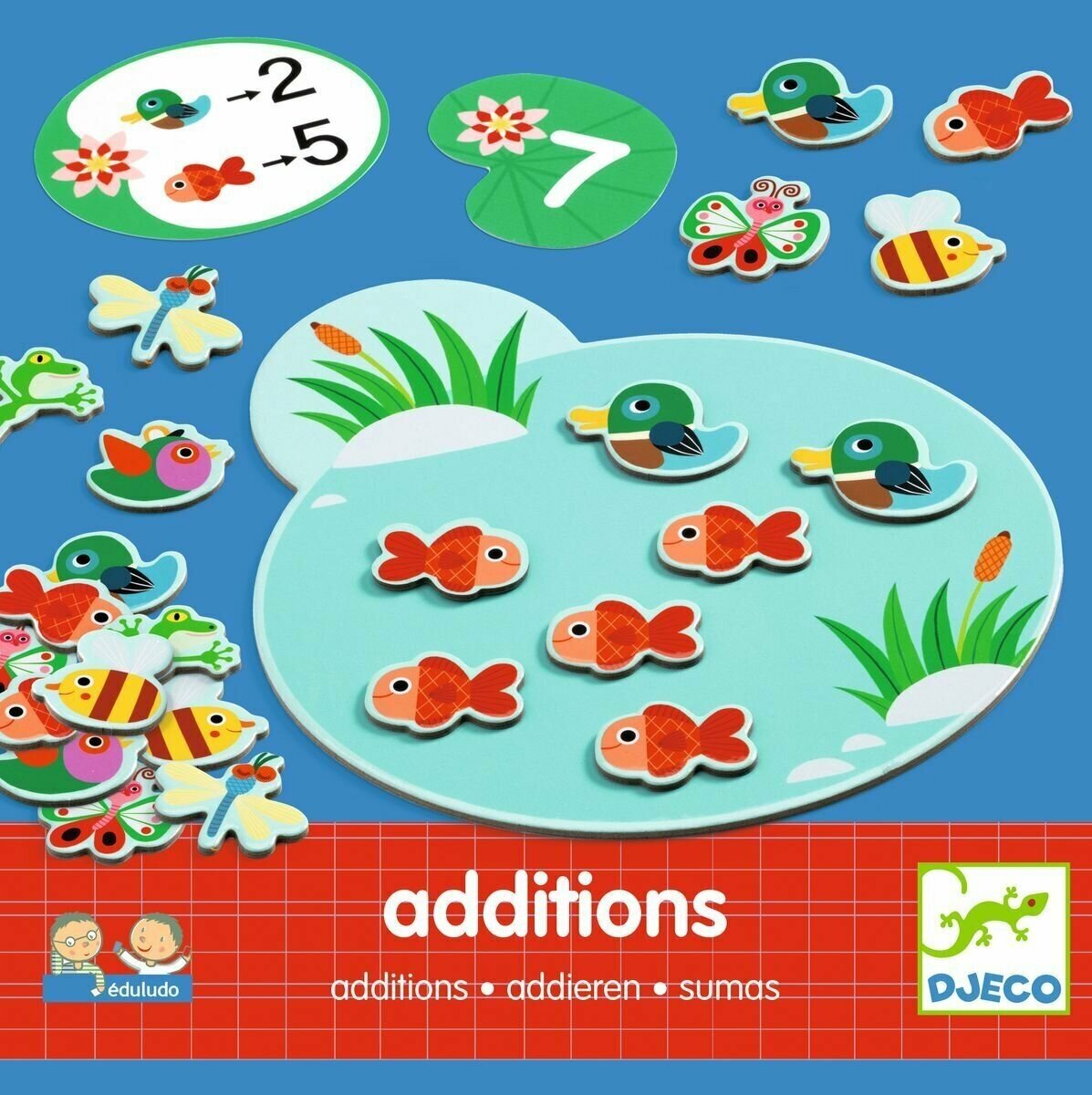 Настольная игра Djeco Eduludo Сложение 08312, развивающая, от 4 лет