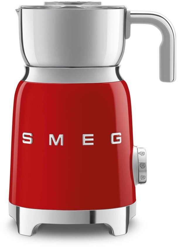 Вспениватель молока SMEG MFF11RDEU 500 Вт, до 250 мл пены, красный, премиум качество